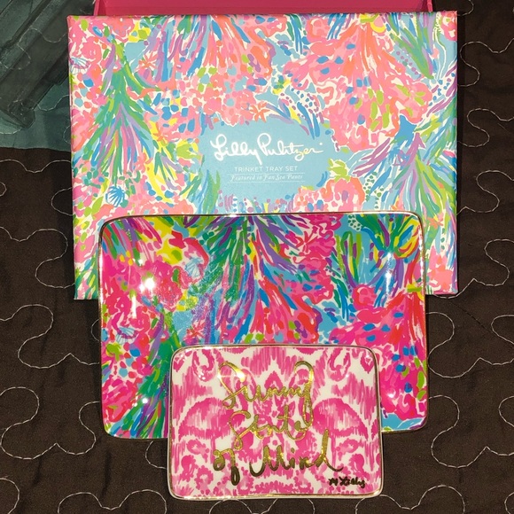Lilly Pulitzer | Accessories | Lilly Pulitzer Trinket Tray Set | Poshmark